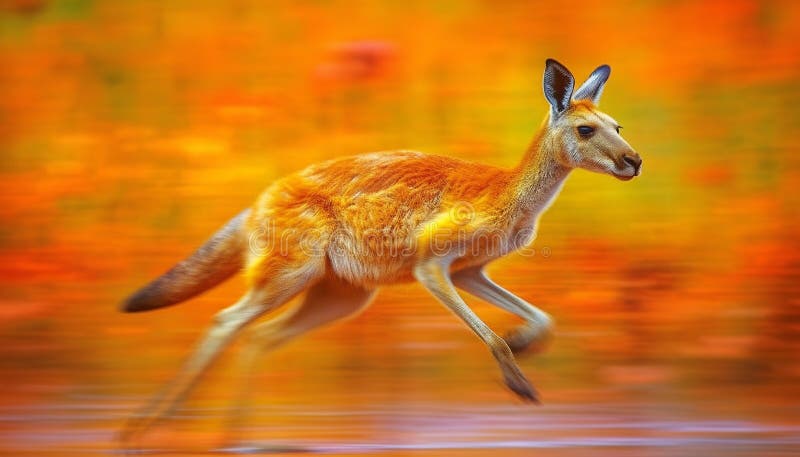 Fluffy Deer Standing in Grass, Looking Alert Generated by AI Stock ...