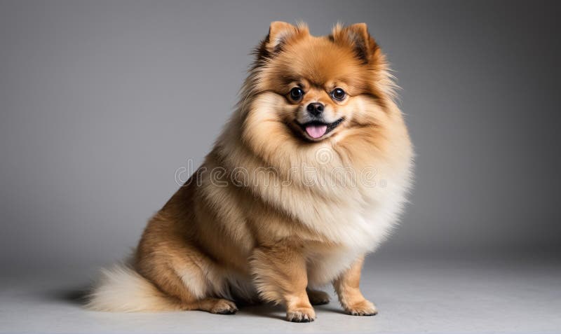A Fluffy Dog with a Big Smile on Its Face Stock Photo - Image of doggy ...