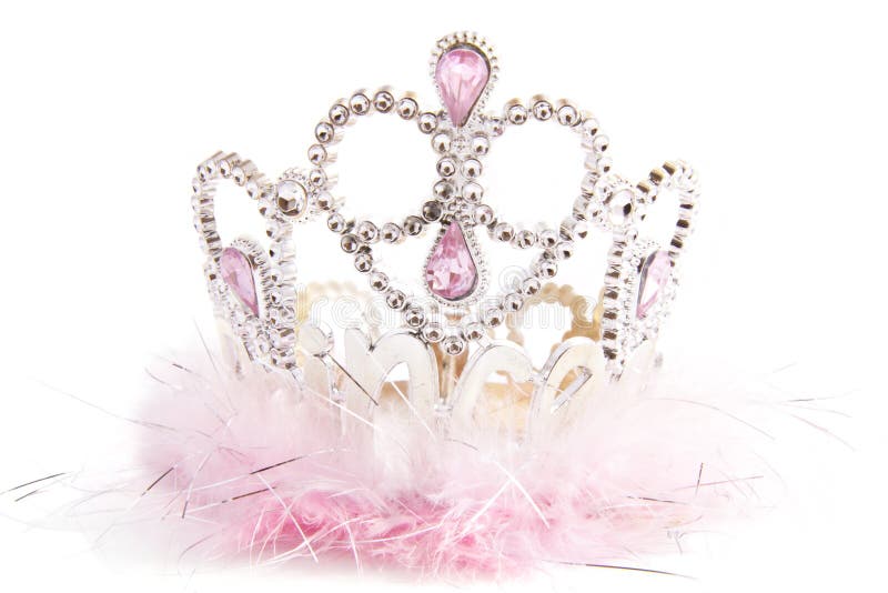 Fluffy fancy crown stock image. Image of platinum, white - 16048189