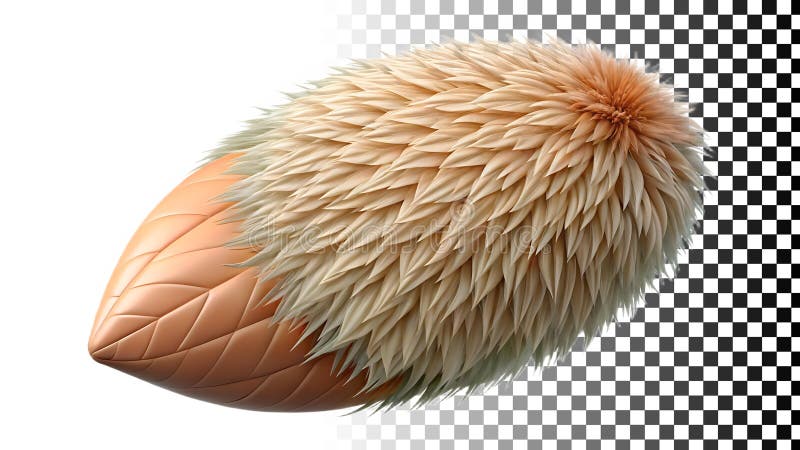 Fluffy Fox Tail Texture, Soft Animal Fur Element Png Transparent Image ...