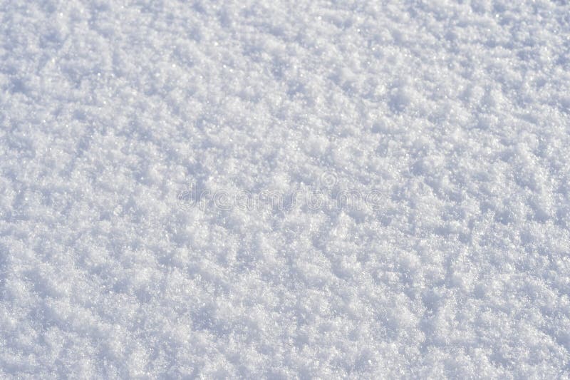 Fluffy Fresh Snow with Sparkles in Soft Sunlight Stock Image - Image of ...