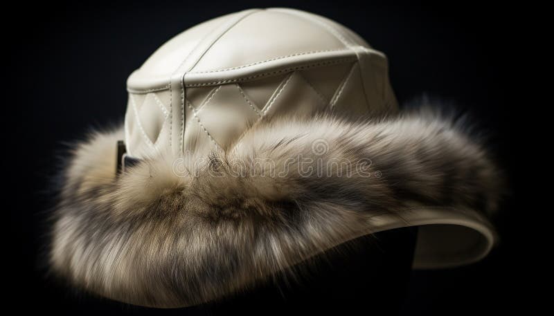 Fluffy Fur Coat in Winter for Elegance Generated by AI Stock ...