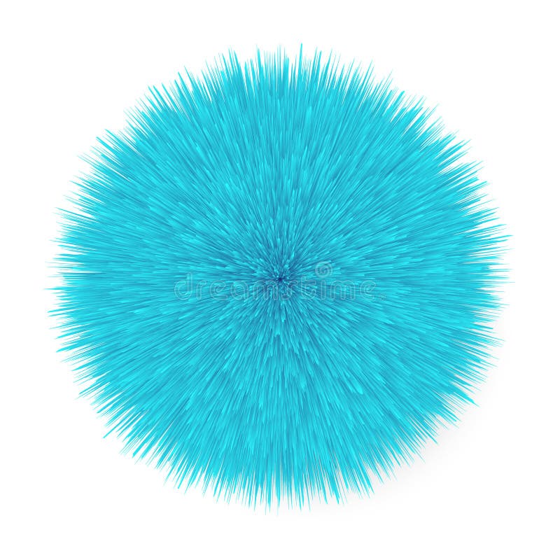 Fluffy Hair Ball stock vector. Illustration of bright - 115826679