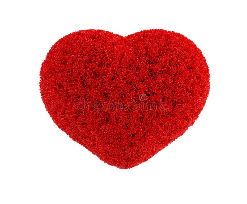 Fluffy heart stock illustration. Illustration of gift - 12636258