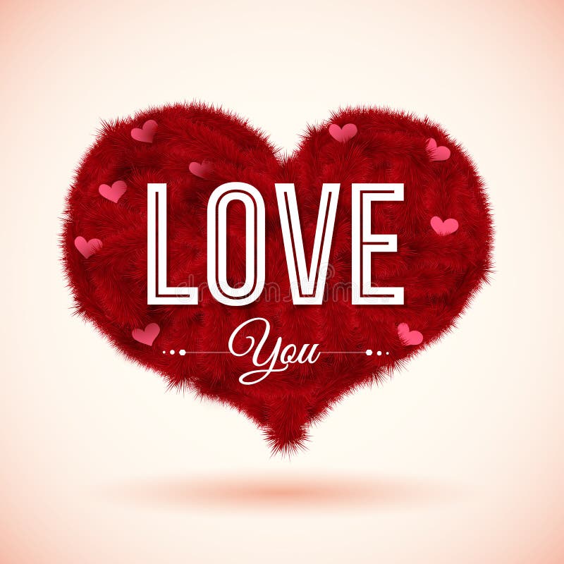 Fluffy Icon for Your Romantic Design. Vector Illustration. Stock Vector ...