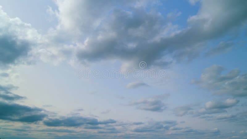 Fluffy Layered Clouds Sky Atmosphere. Puffy Fluffy White Clouds ...