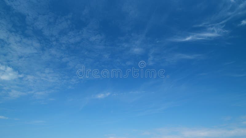 Fluffy Layered Clouds Sky Atmosphere. Puffy Fluffy White Clouds ...