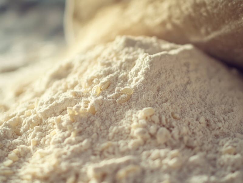 Closeup of wheat flour stock photo. Image of texture - 359632420
