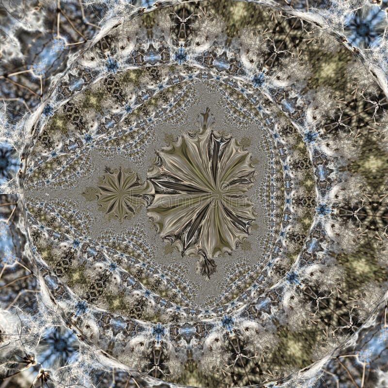 Fluffy Plant Micro Closeup Abstract Background Stock Illustration ...