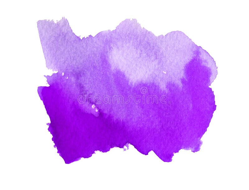 Fluffy Purple Watercolor Blob Stock Illustration - Illustration of ...