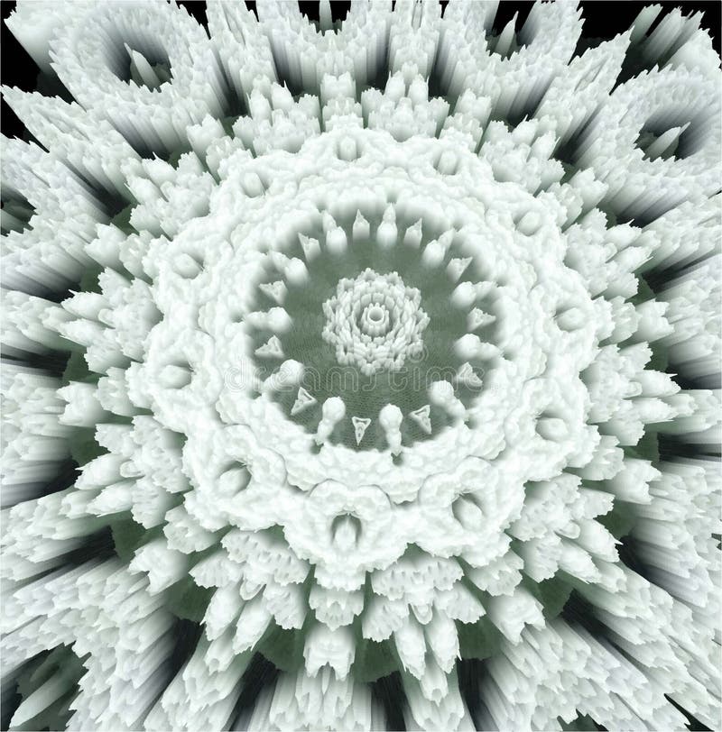 Fluffy lace snowflake stock vector. Illustration of complex - 131235849