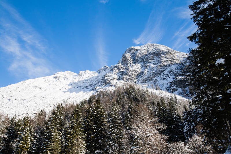 Fluffy Soft Cold Icy Rounded Rock Covered with Snow Blanket Stock Image ...