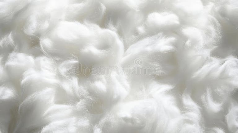 Fluffy, Soft White Filling or Wadding. Abstract Cloud-Like Texture ...