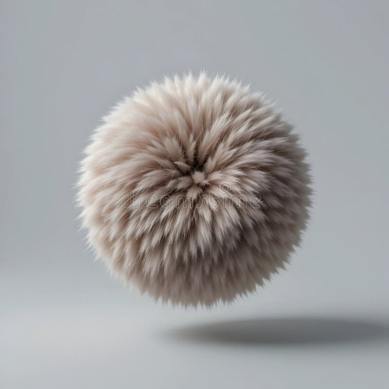 Fluffy Sphere of Soft Muted Tones Creates Captivating Abstract Texture ...