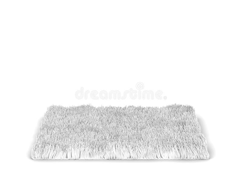 Fluffy square rug stock illustration. Illustration of design - 223408614