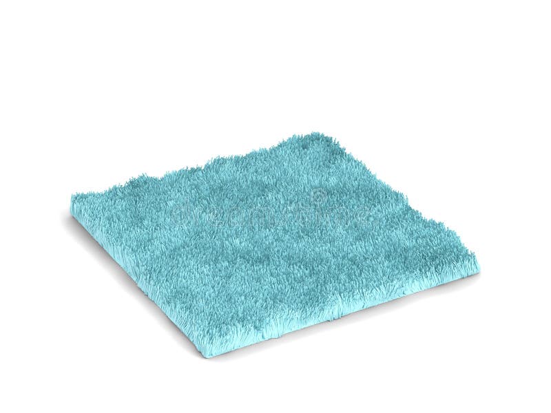 Fluffy square rug stock illustration. Illustration of design - 229028595
