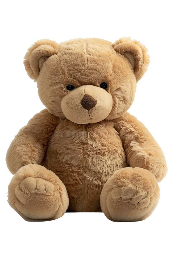 Fluffy Teddy Bear with Rainbow Color on the Hair. Cottony Hair ...