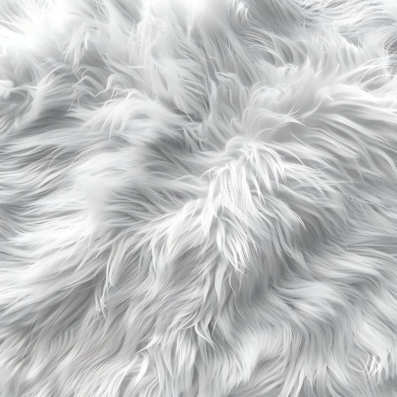 Fluffy Texture: Close-up of Plush, Luxurious Fur, Creating a Soft ...