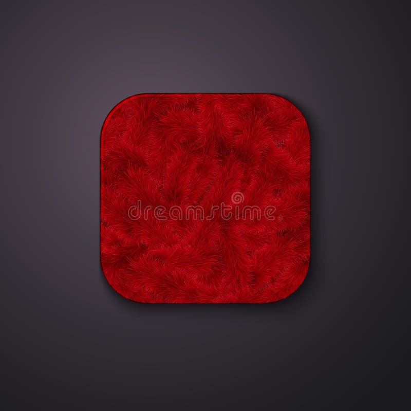 Fluffy Texture Icon Stylized Like Mobile App. Vector Illustration Stock ...