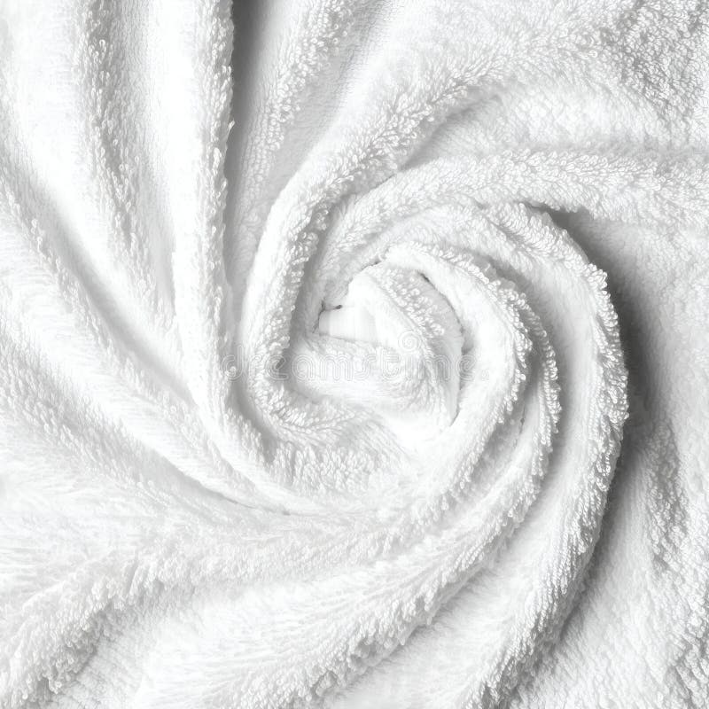 Fluffy Towel Background, Microfiber Smooth Towel Texture. White Cotton ...