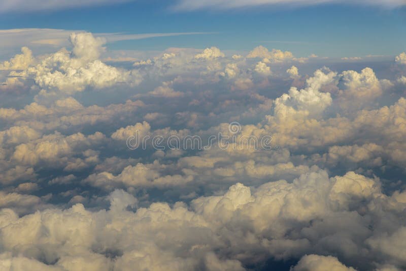 Aerial View of Fluffy White Clouds and Blue Sky during Daytime ...