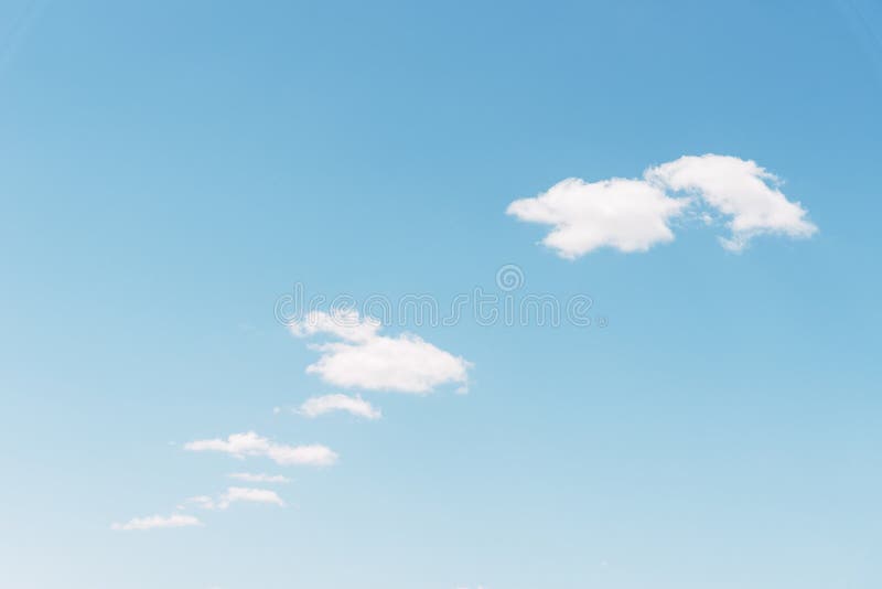 Fluffy White Clouds Light Blue Sky, Clean Stock Image - Image of cloud ...