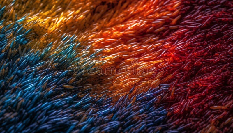 Fluffy Wool Rug with Vibrant Animal Markings Adds Elegance Generated by ...