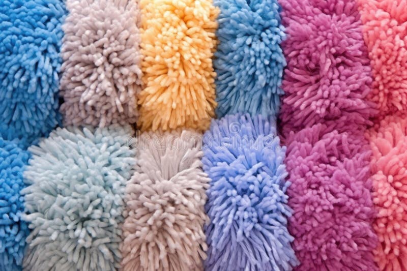 Fluffy Wool Slippers Texture Close-up Stock Illustration - Illustration ...