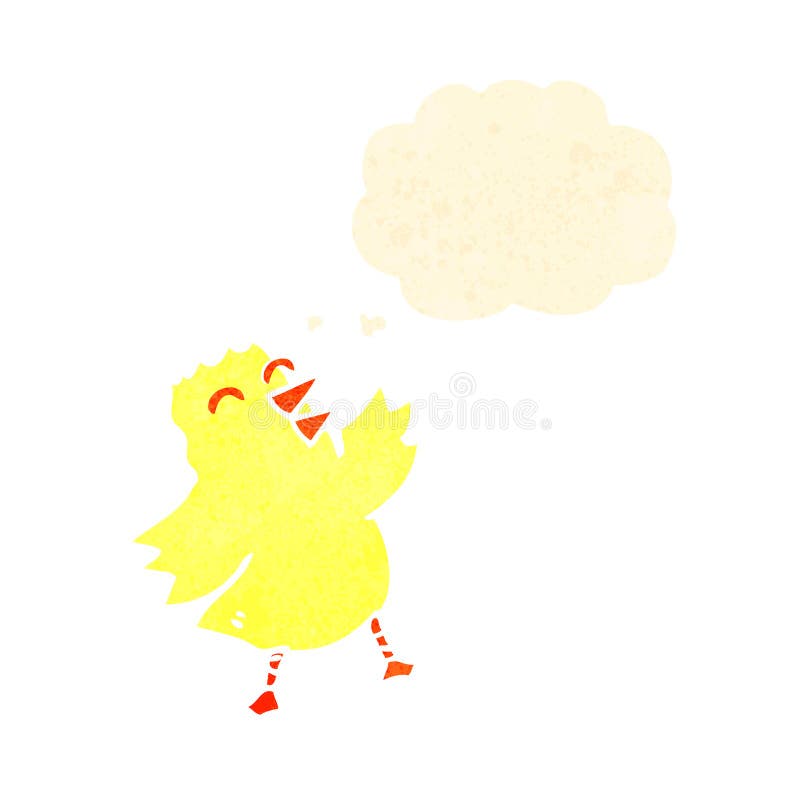 Fluffy Yellow Chick Cartoon Stock Vector - Illustration of artwork ...