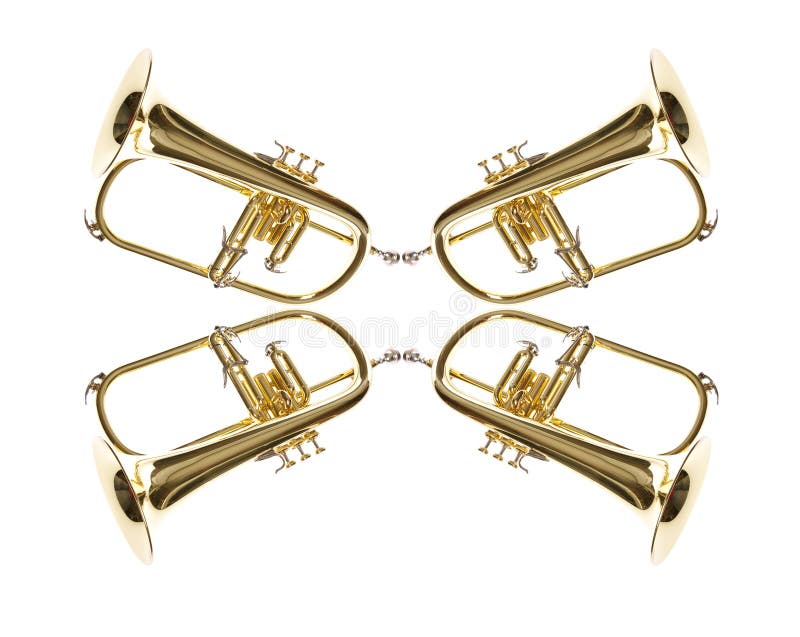 Flugelhorn s stock photo. Image of brass, instrument - 12709952