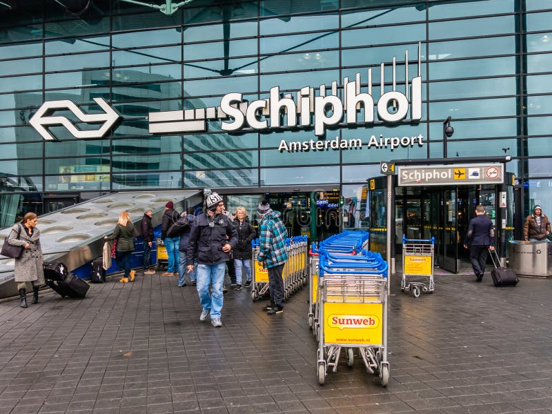 Amsterdam-Flughafen Schiphol-Logo Redaktionelles Stockbild - Bild von ...
