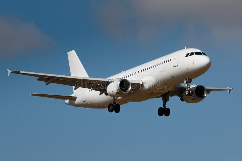 Flugzeug stockfoto. Bild von landung, kommerziell, geschäft - 79935664