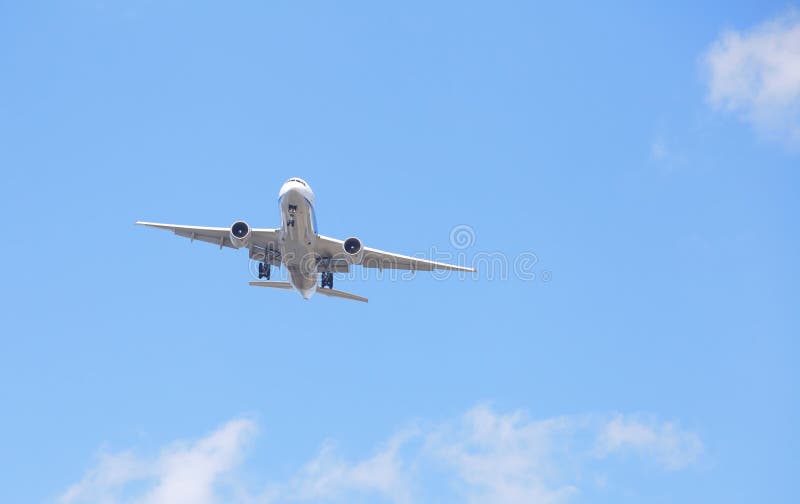 Flugzeugstart stockfoto. Bild von fluglinie, eingebildet - 31983800