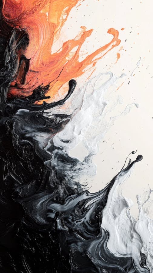 Fluid Abstract Art Vertical Wallpaper for Phones - Gradient Liquid ...