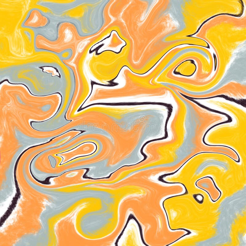 Fluid Abstract Background. Bright Liquid Texture in Different Colors ...