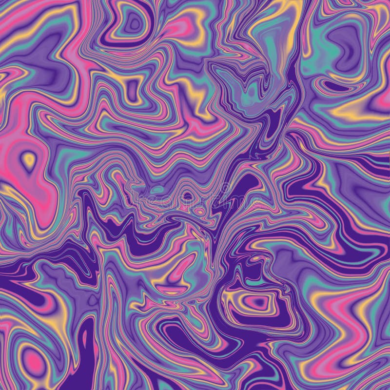 Fluid Abstract Background. Bright Twisted Liquid Texture in Different ...