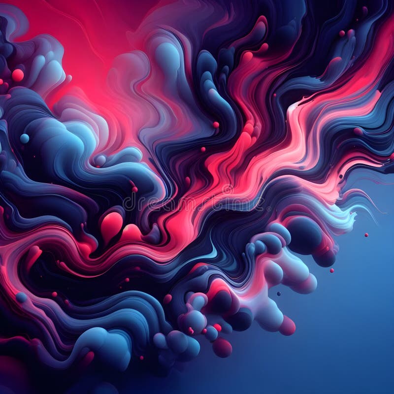 Fluid Abstract Background, Color Indigo, Art , Behance. Stock Photo - Image of backdrop, color ...