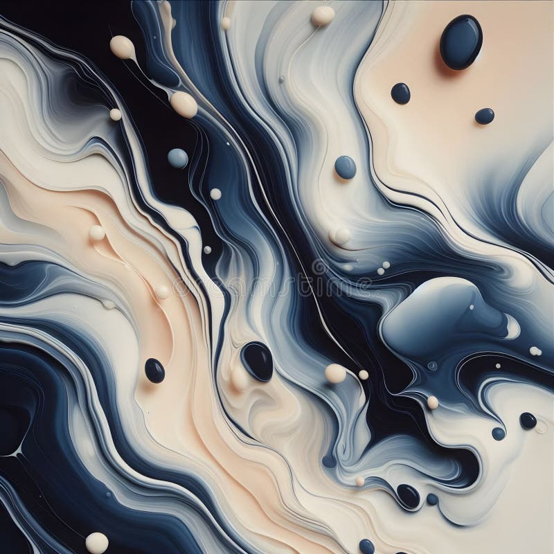 Fluid Abstract Background, Color Indigo, Art , Behance. Stock Image - Image of waves, fabric ...