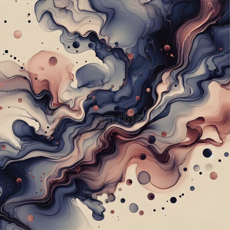 Fluid Abstract Background, Color Indigo, Art , Behance. Stock Image ...