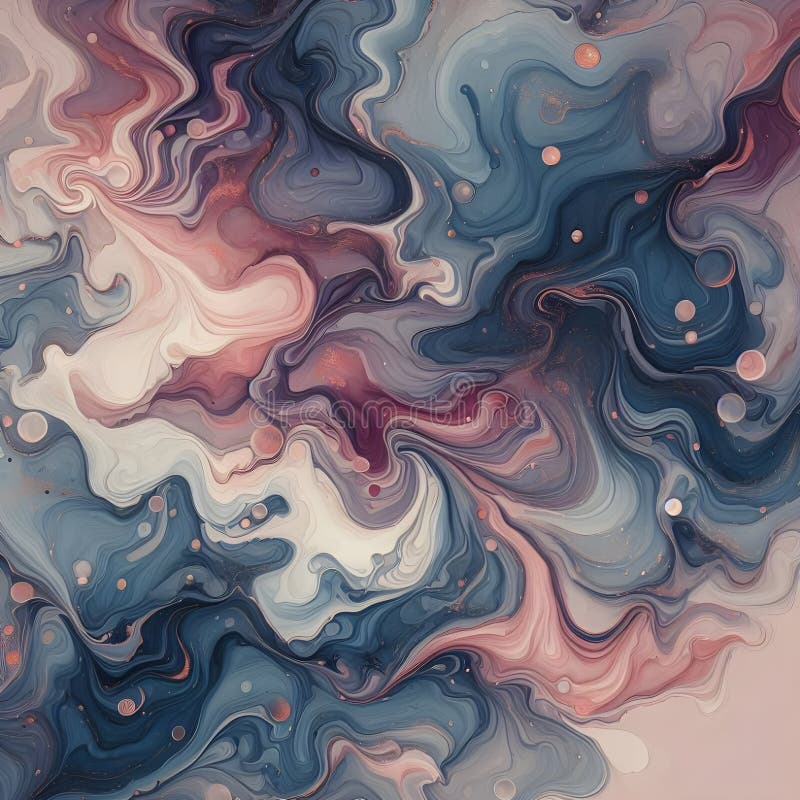 Fluid Abstract Background, Color Indigo, Art , Behance. Stock Image ...