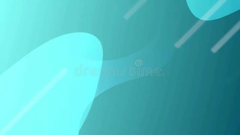 Fluid Abstract Background Featuring Teal and Aqua Flowing Shapes with ...