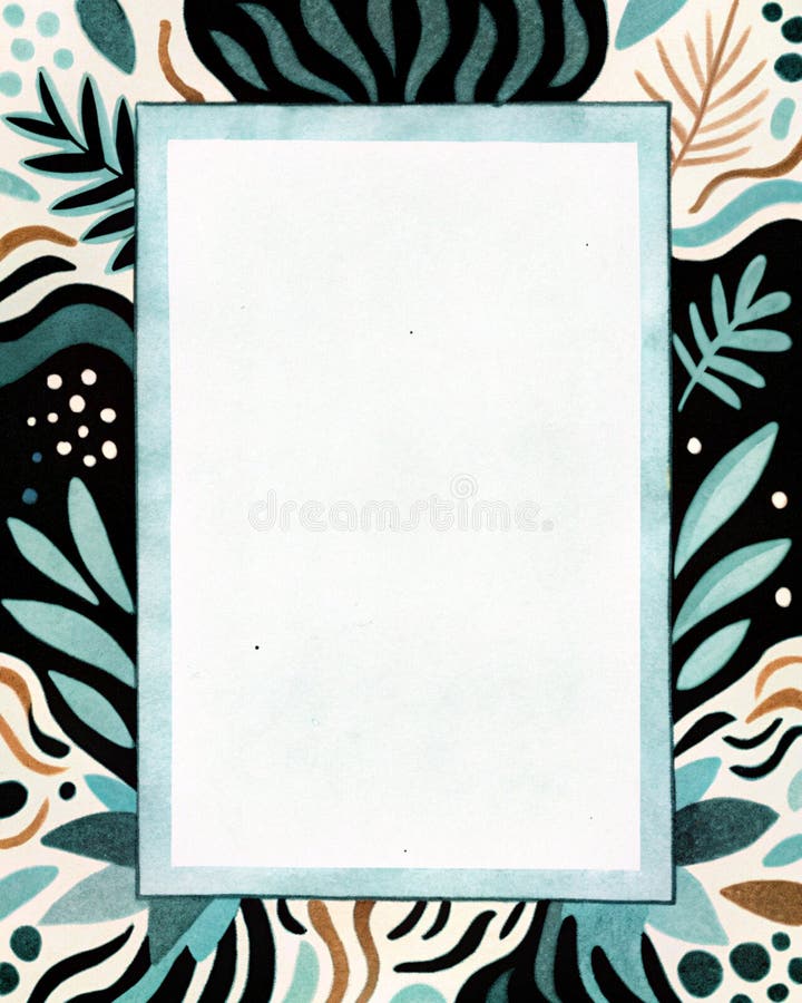 Fluid Abstract Border Design with Paper Texture and Industrial Calm ...