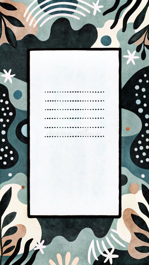 Fluid Abstract Border Design with Paper Texture and Industrial Calm ...