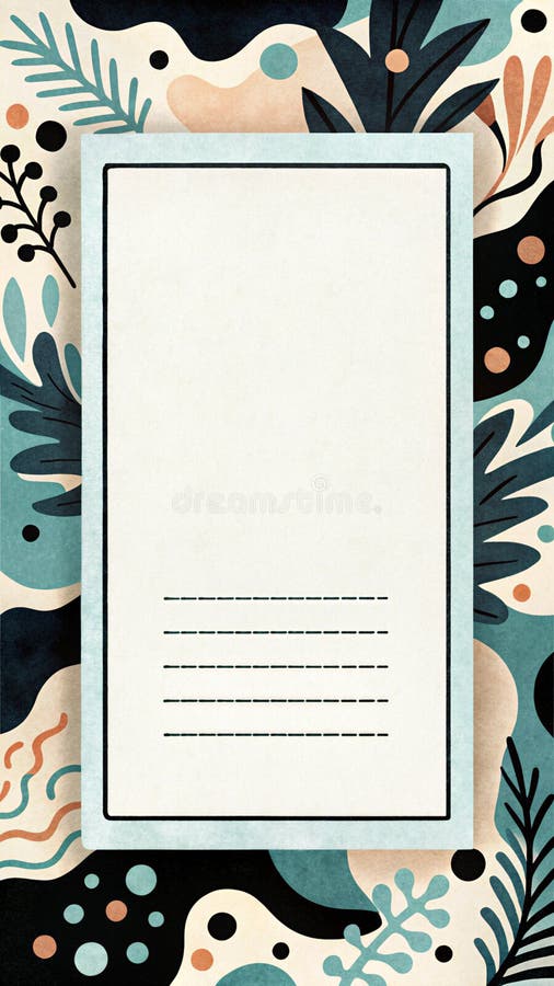 Fluid Abstract Border Design with Paper Texture and Industrial Calm ...