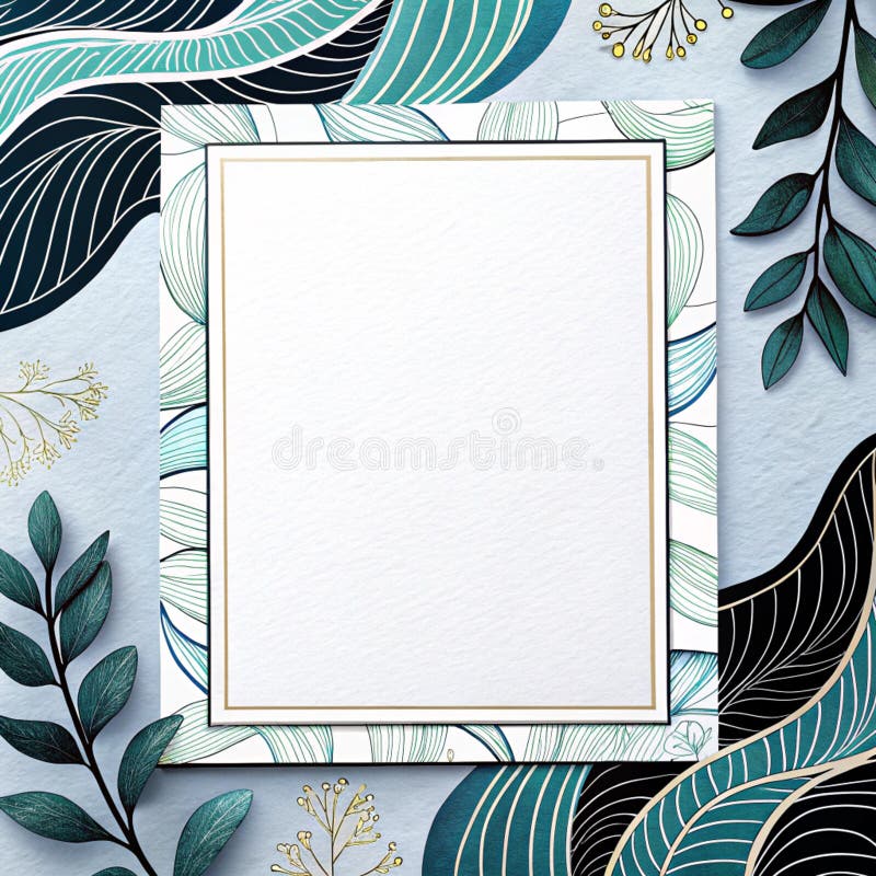 Fluid Abstract Border Design with Paper Texture and Industrial Calm ...