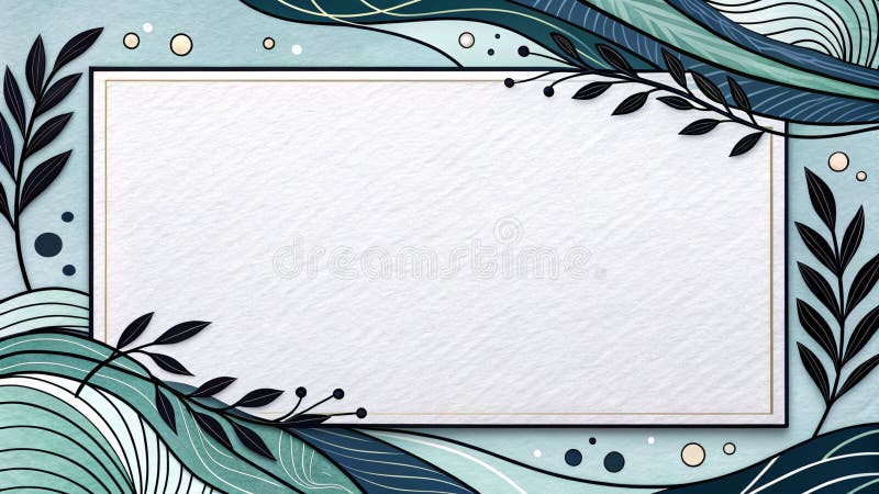 Fluid Abstract Border Design with Paper Texture and Industrial Calm ...