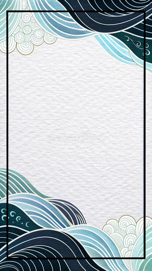 Fluid Abstract Border Design with Paper Texture and Industrial Calm ...