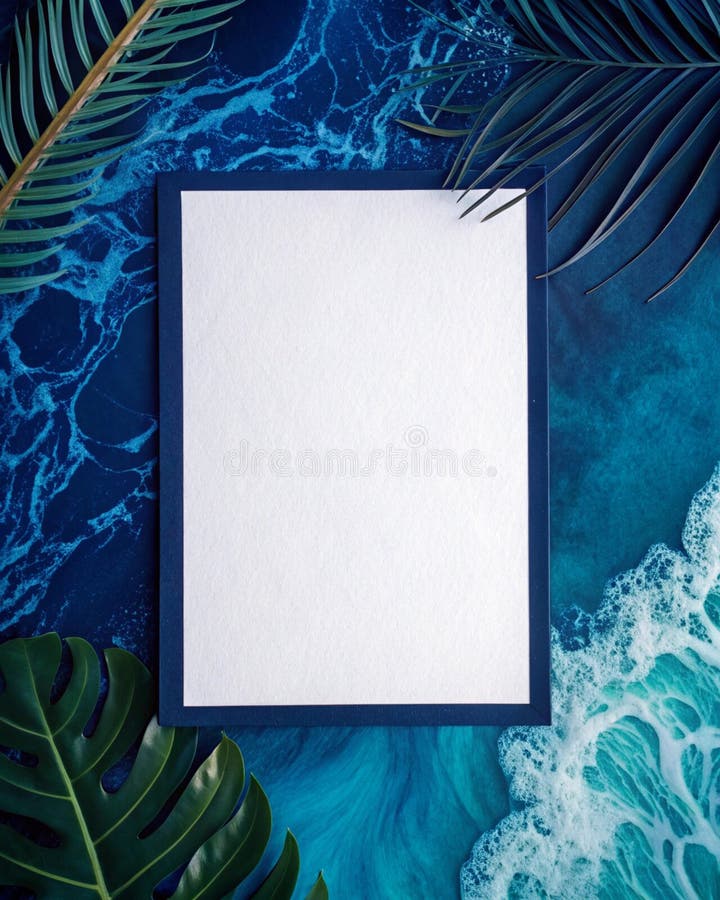 Fluid Abstract Border Design with Paper Texture and Midnight Sky ...