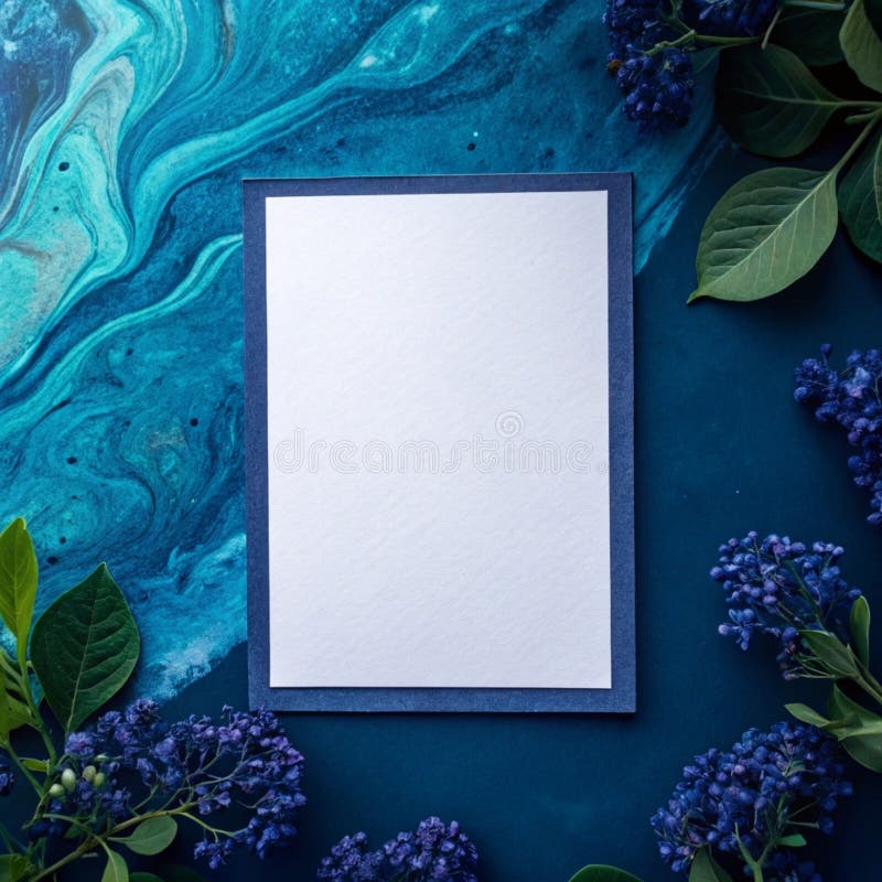 Fluid Abstract Border Design with Paper Texture and Midnight Sky ...