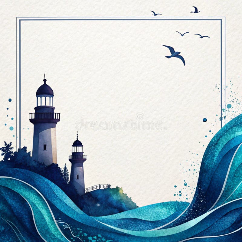 Fluid Abstract Border Design with Paper Texture and Midnight Sky ...